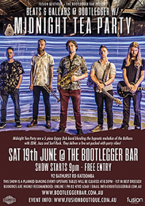 BEATS & BALLADS @ BOOTLEGGER - MIDNIGHT TEA PARTY at the The Bootlegger ...